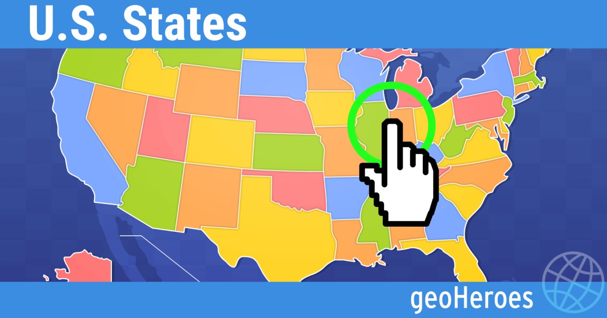 US State Flags: Interactive Learning Game | GeoHeroes. Online free ...