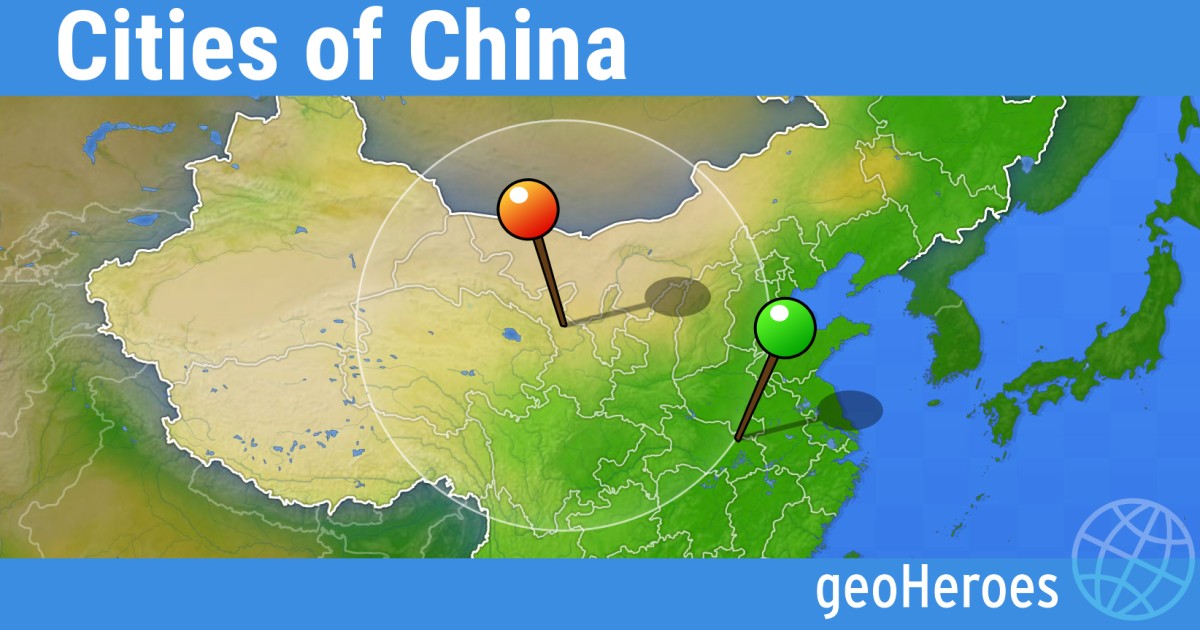 Cities of China. Online free geography games